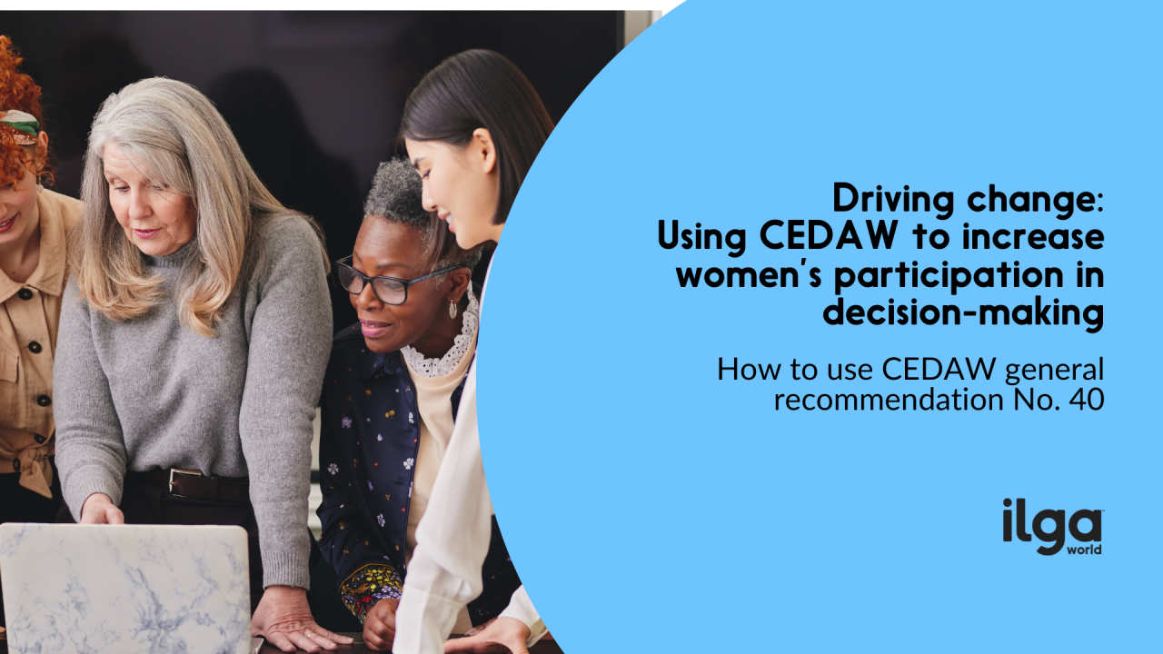 Driving change: Using CEDAW to increase women’s participation in ...