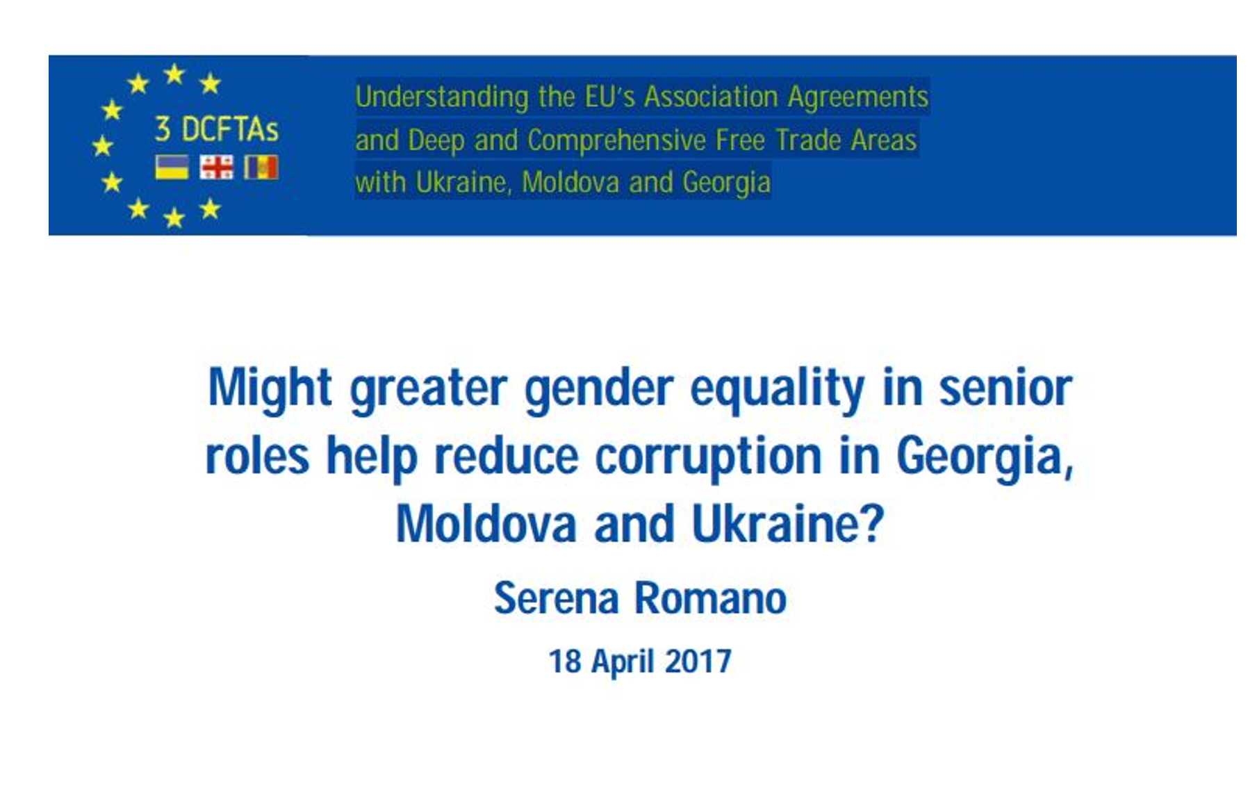 Might greater gender equality in senior roles help reduce corruption in ...