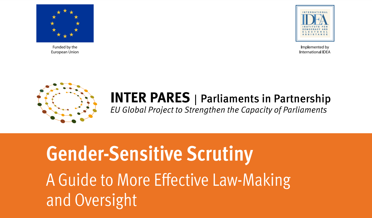 Gender-sensitive scrutiny: A guide to more effective law-making and ...