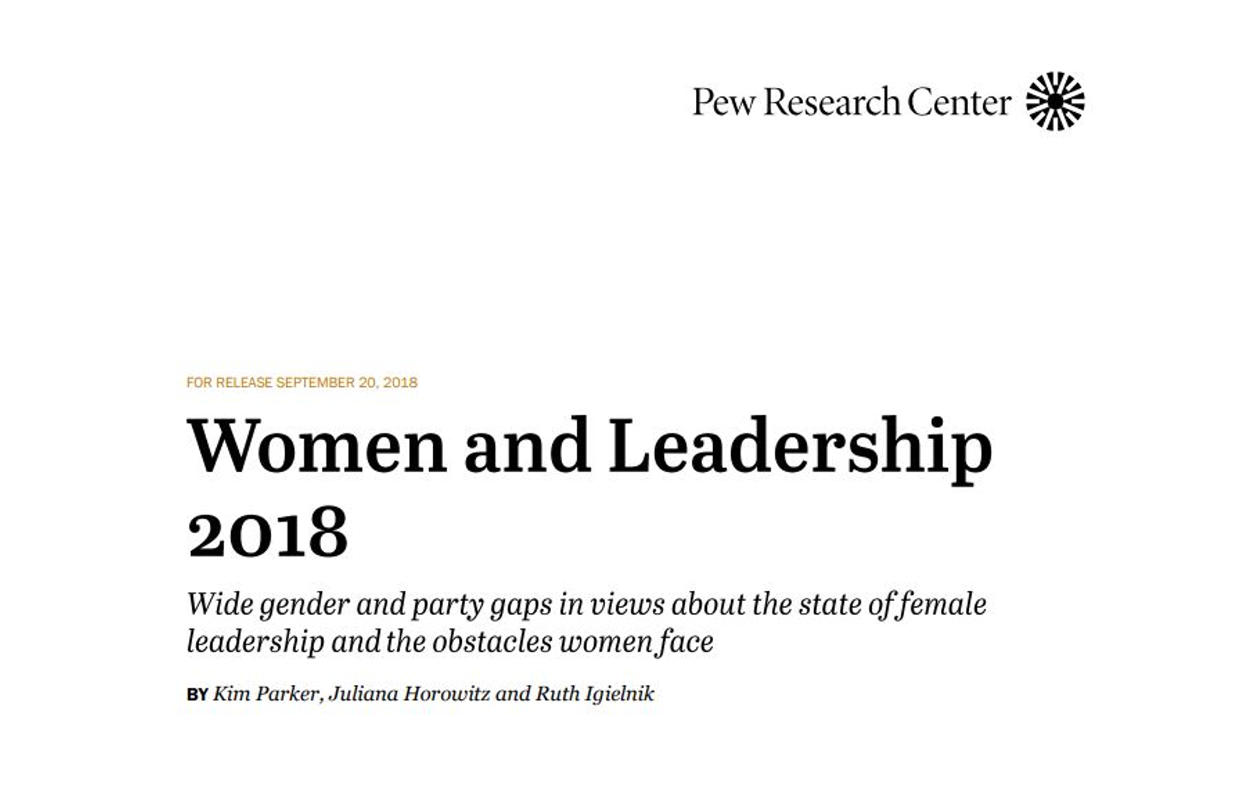 Wide gender and party gaps in views about the state of female ...